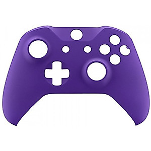 eXtremeRate Purple Soft Touch Front Housing Shell Case for Xbox One S/X Controller, Comfortable Replacement Kit Faceplate Cover for Xbox One Wireless Controller Model 1708 - Controller NOT Included
