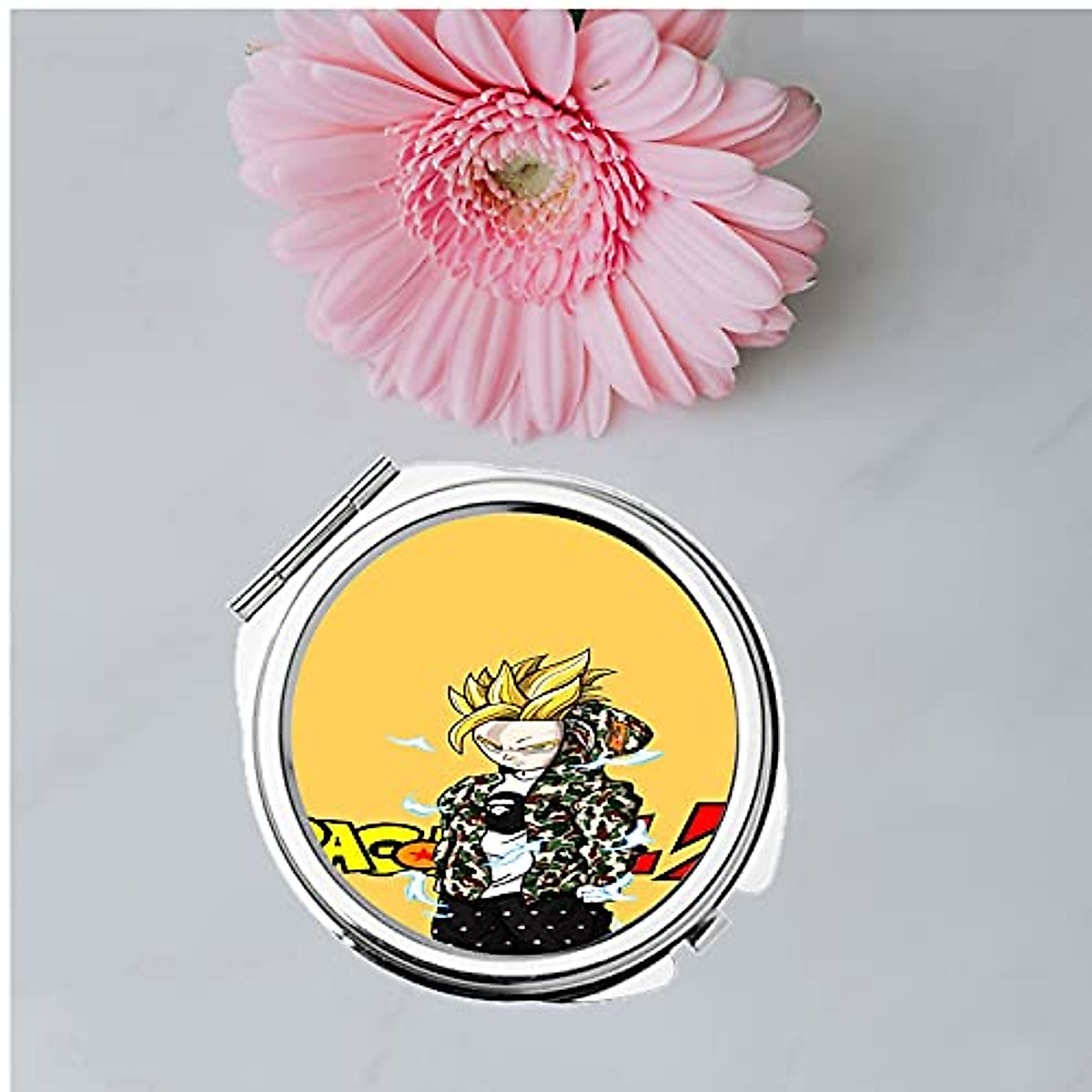 Difference Metal for Womon Compatible with Make-Up Mirror Have Long Haired Boy