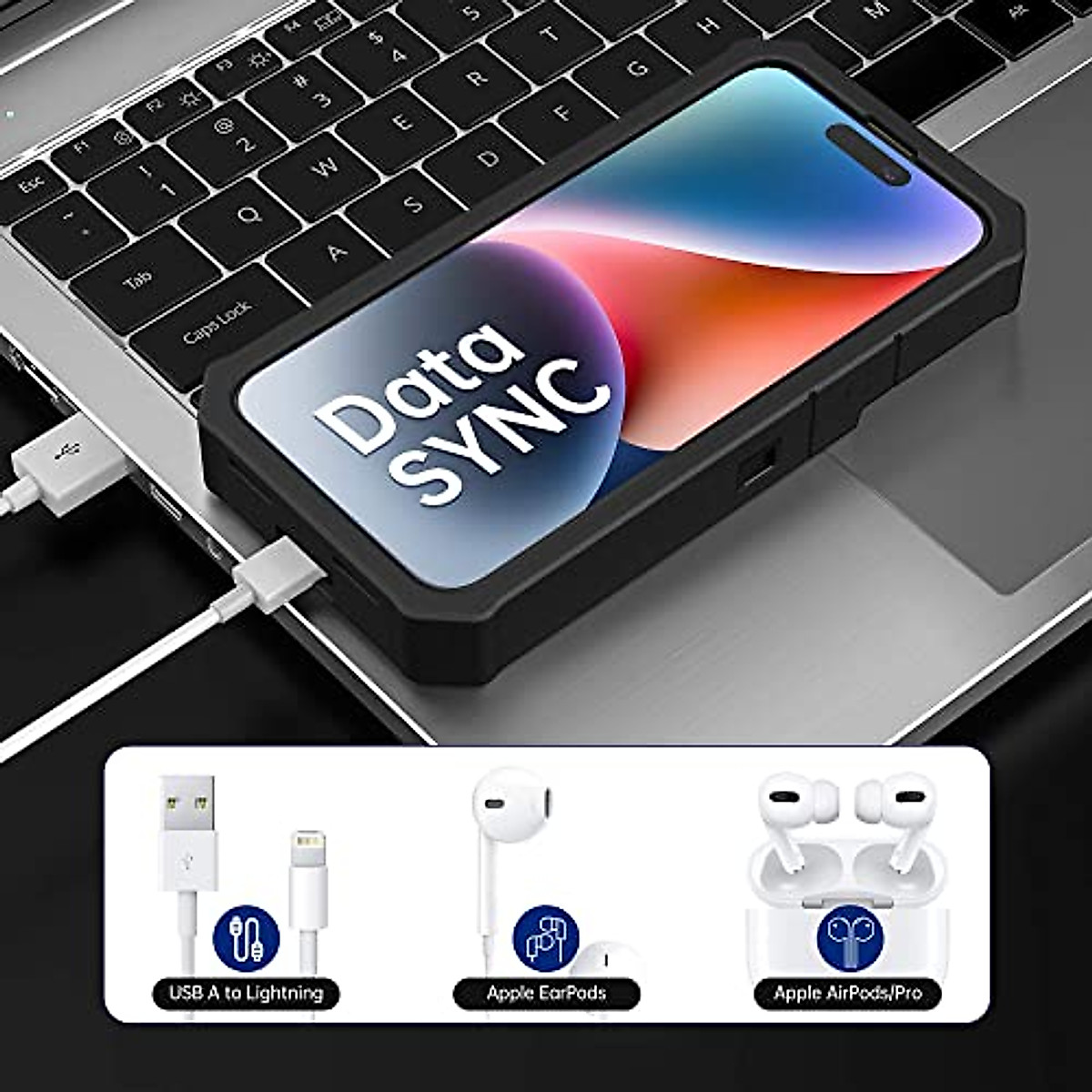 ZEROLEMON Battery Case for iPhone 14 Pro Max, 10000mAh Wireless Charging Supported, RuggedJuicer Portable Extended Battery Charger Cover with Rugged Case for iPhone 14 Pro Max 2022