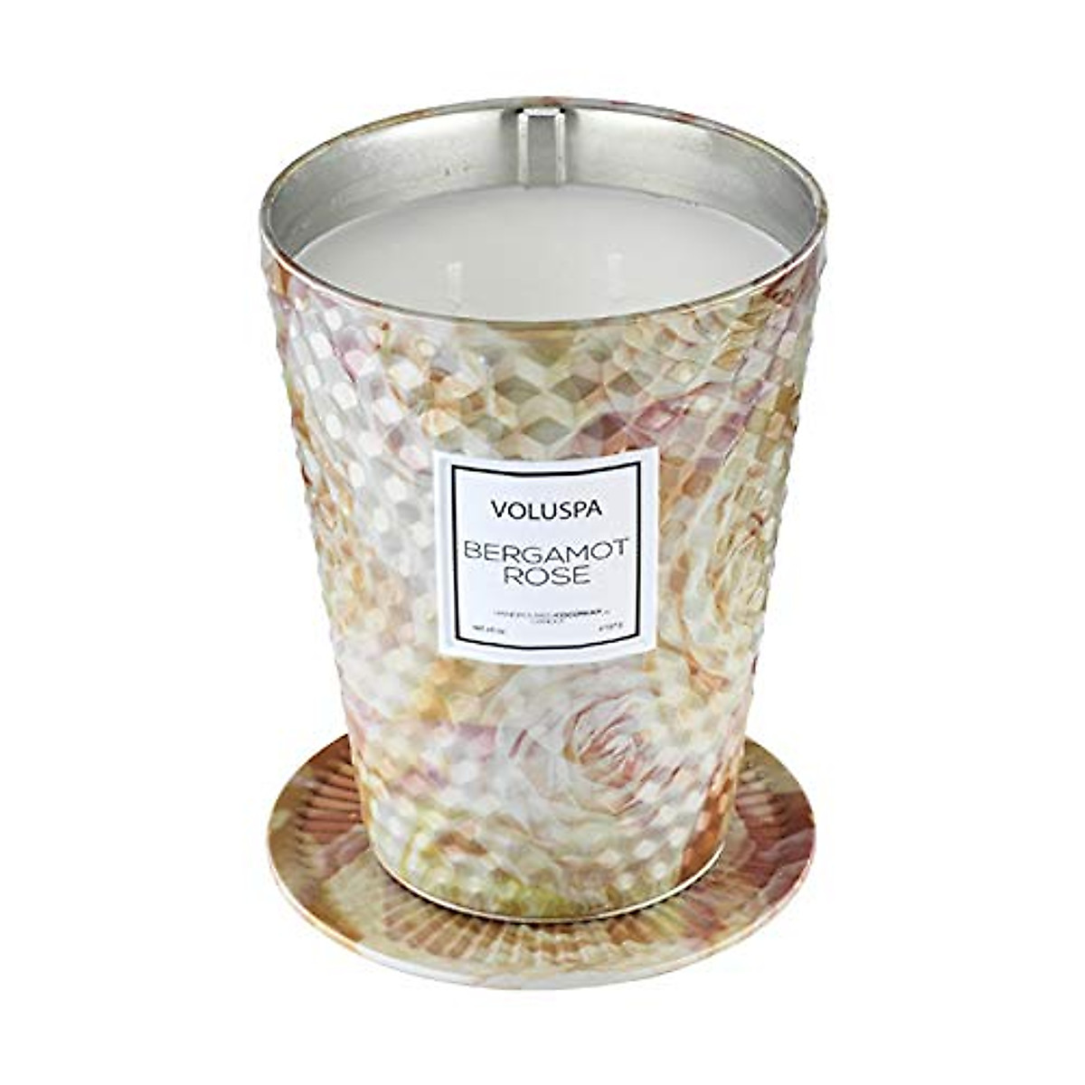 Voluspa Bergamot Rose 2 Wick Table Tin Candle, 26 Ounces