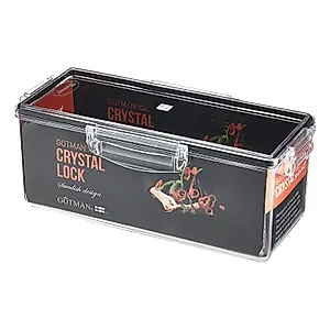 gotman Airtight Food Storage Container with Lid (111.6 oz,With Removable Drain Tray)-BPA-Free | Dishwasher, Microwave & Freezer Safe | Leak-Proof Lids | Kimchi Storage Container | Fresher Food