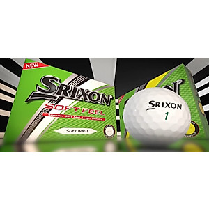 Srixon Soft Feel Golf Balls, Yellow (One Dozen)