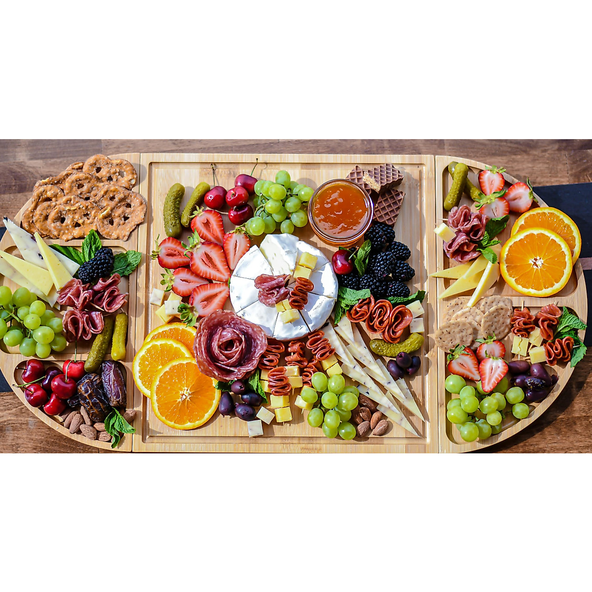 Generic 3 Piece Magnetic Charcuterie Boards Gift Set: Charcuterie Board Set, Bamboo Cheese Board Set for Mom | House Warming Gifts New Home | Wedding Gifts for Couple, Bridal Shower Gift