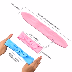 SOCOKING 12pcs Headband Elastic Baby Headband Baby with Newborn Hair Bows for Toddler Baby Girls Infants (12 solid colors)