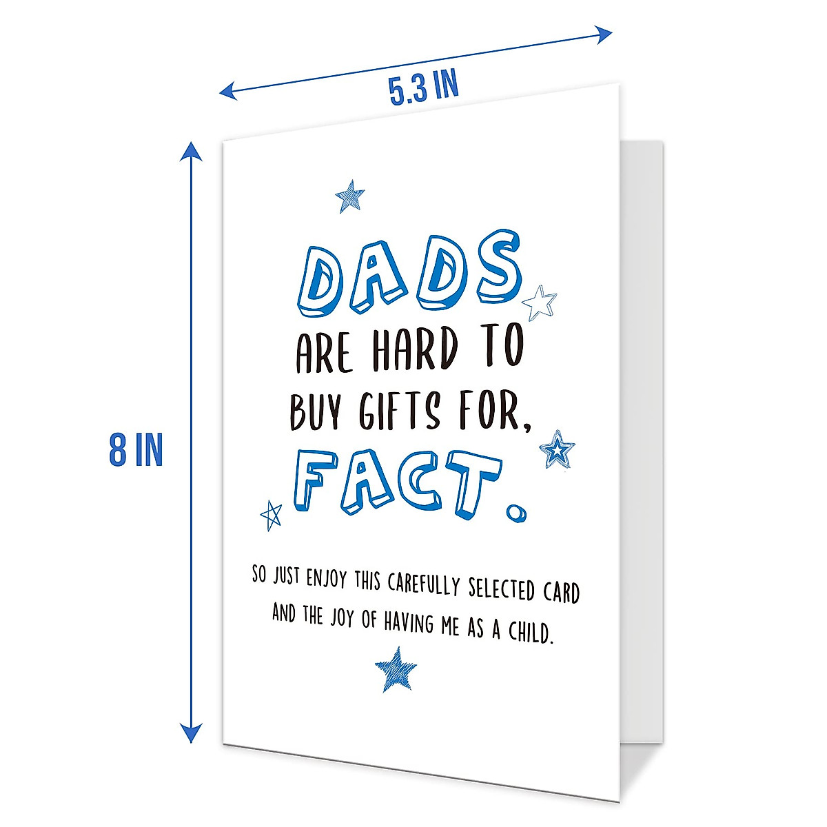 Funny Fathers Day Card, Naughty Birthday Card for Dad, Greeting Card from Son Daughter