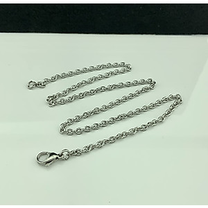 SILVERCLOSEOUT Stainless Steel Rolo Cable Chain Mens & Womens Unisex Necklace 3.1MM 20 Inch