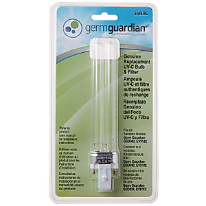 Guardian Technologies GermGuardian EV9LBL EV9LBL UV-C GENUINE Replacement Bulb and TiO2 Disc for UV-C Air Sanitizer, White