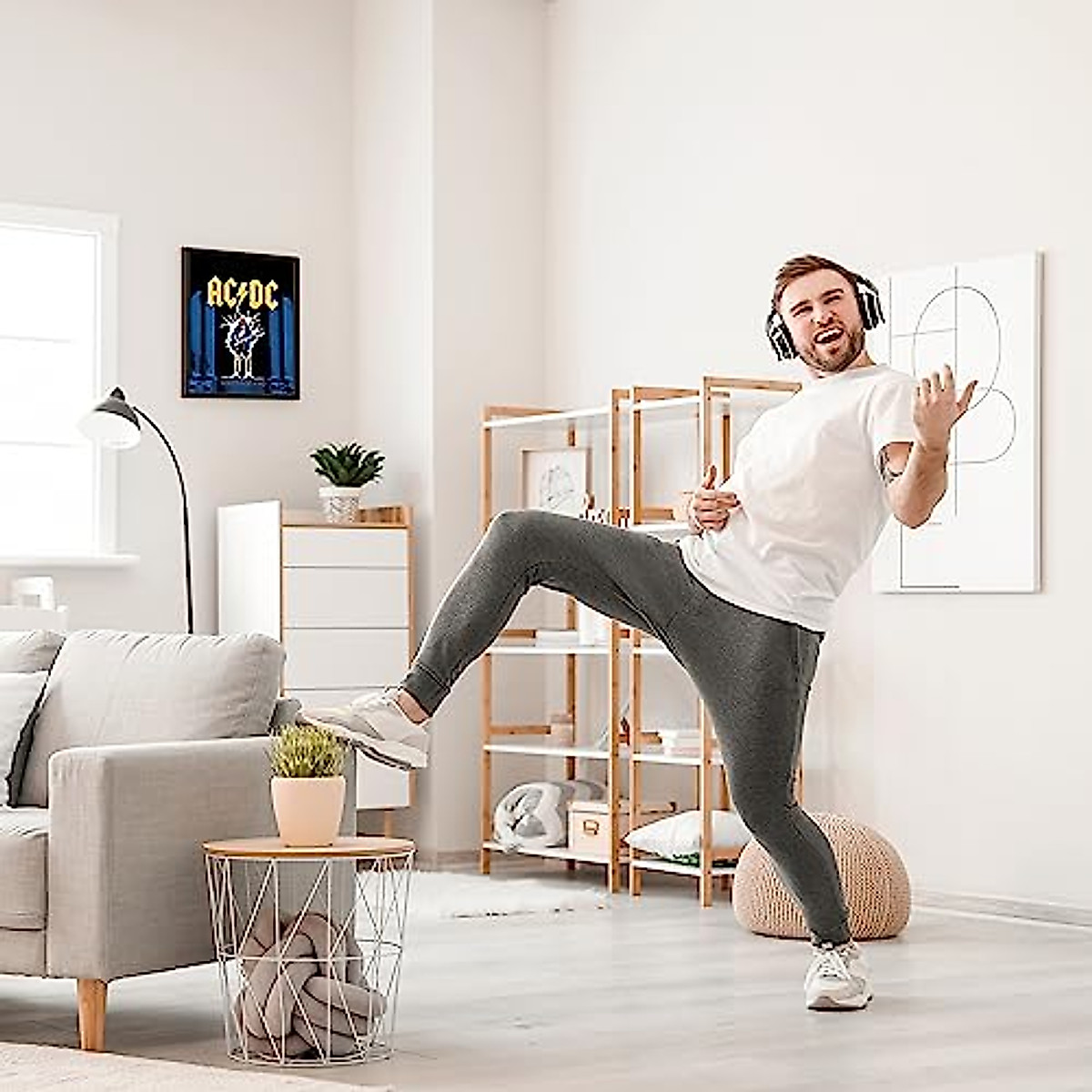 Who Made Who - AC DC Rock Music Decor Wall Art, Our Wall Decor Music Poster is a Great Vintage Decor Art Print For Home Decor, Music Room Decor, Office Decor, Bedroom & Man Cave Decor, Unframed - 8x10