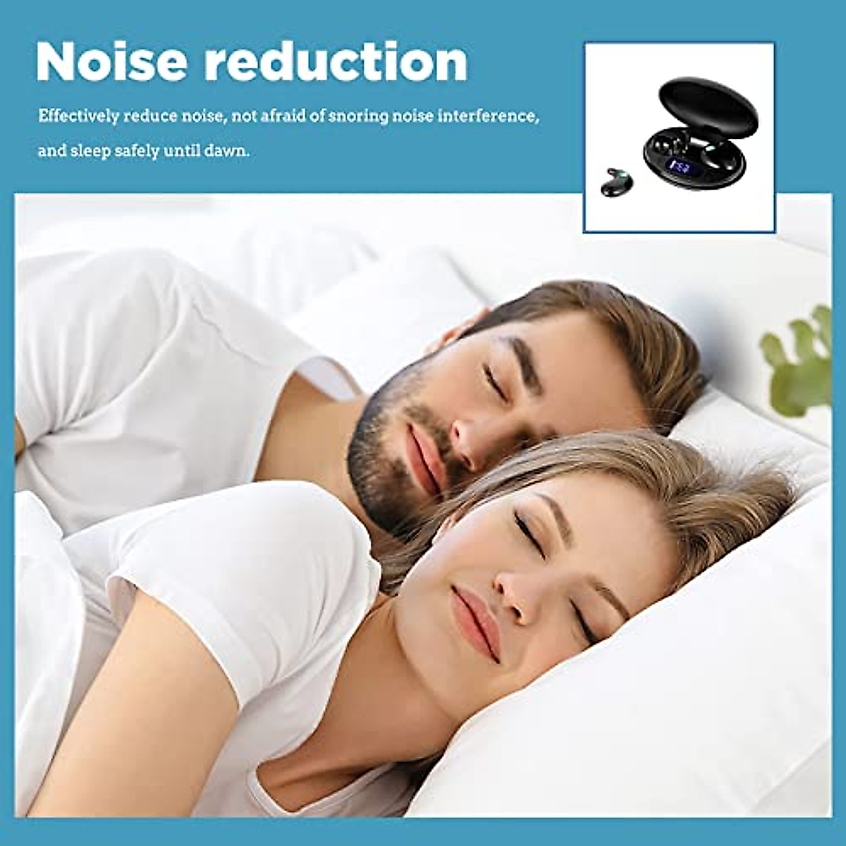 ESSONIO Sleeping Headphones Sleeping Earbuds Sleep Noise Cancelling Headphones with Microphone Wireless Headphones for Side Sleepers Sleeping Earbuds with IPX5 Waterproof
