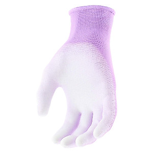 Miracle-Gro MG37169/WML PU Dipped Gloves – Medium-Large, Women’s Water Resistant, Seamless Knit Nylon Shell Gloves