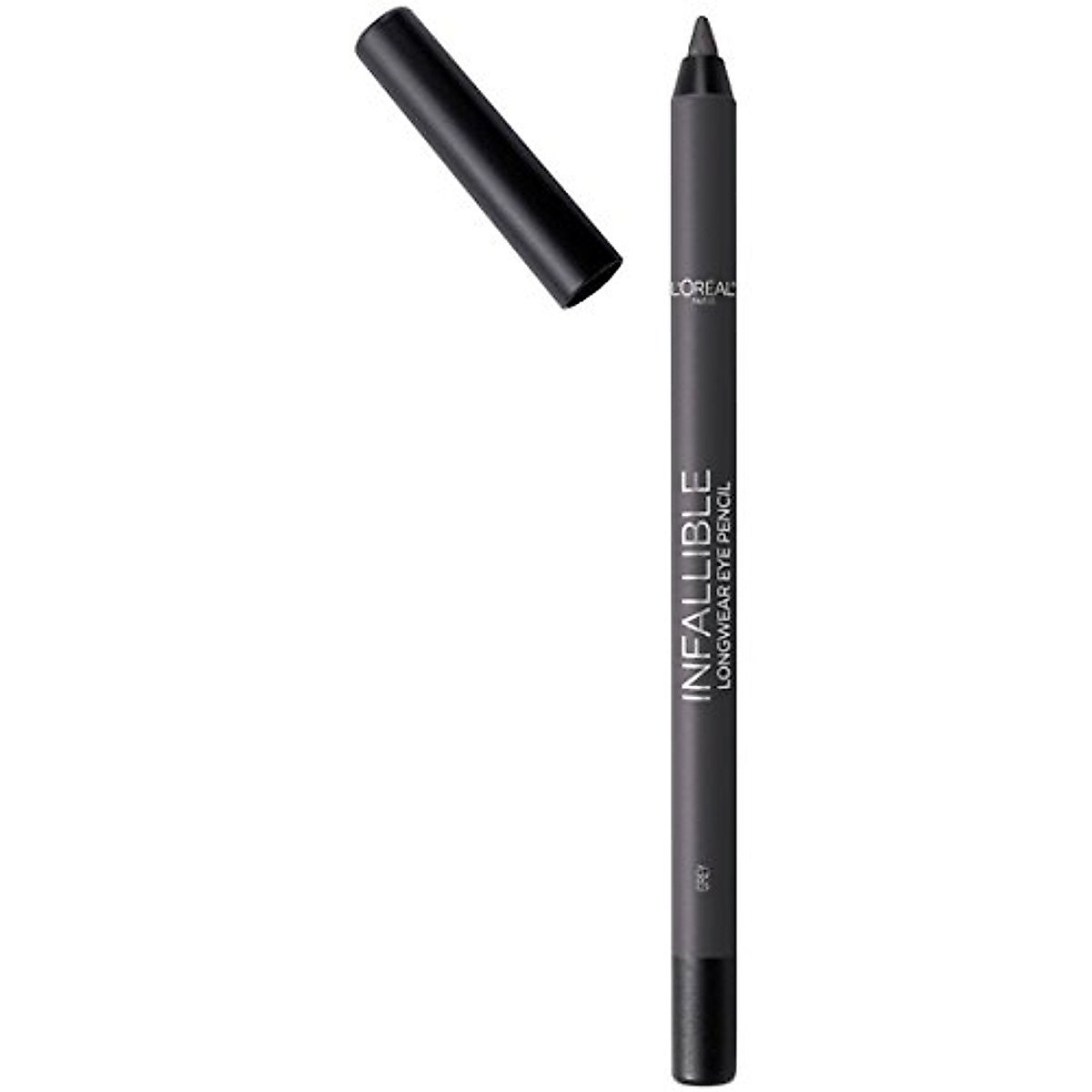L’Oréal Paris Makeup Infallible Pro-Last Pencil Eyeliner, Waterproof and Smudge-Resistant, Glides on Easily to Create any Look, Grey, 0.042 oz.