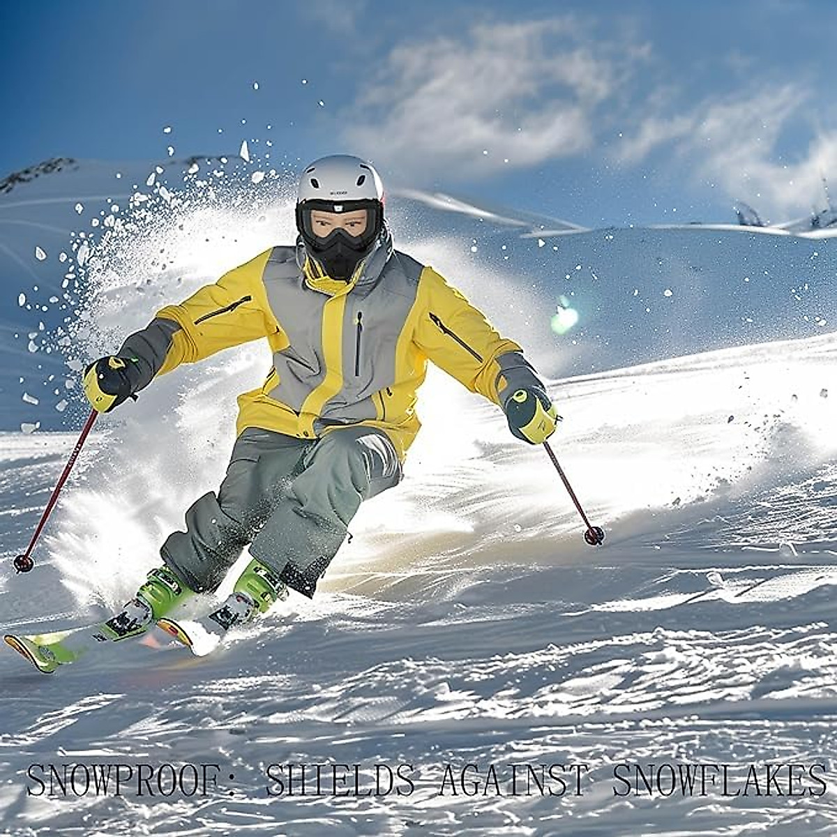 Motorcycle Goggles Dirt Bike ATV Motocross Anti-UV Adjustable Riding Offroad Protective Combat Tactical Military Clear Glasseswith Removable Face Mask Men Women