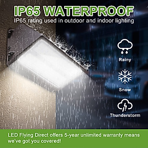 100W LED Full Cut-Off Wall Pack with Dusk to Dawn Photocell, 14000LM 5000K – Replace 400W MH/HPS, Outdoor Area LED Full Cutoff Wall Light IP65 UL DLC Approved