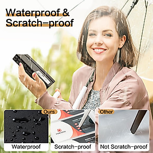 deli Business Card Book Holder, Business Card Organizer, Name Card Book Holder, Portable Office Business Card Holder, Hold 180 Cards, Black