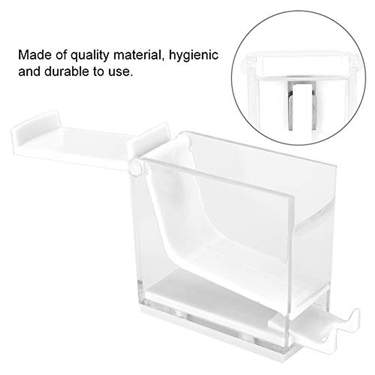Dentist Cotton Case Teeth Cotton Roll Dispenser Cotton Roll Dispenser Cotton Roll Press Type Cotton Holder Press Type Cotton Swab Storage Box[White]