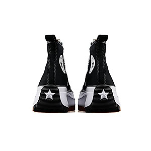 Converse Run Star Hike Hi Sneakers, Black/White/Gum, 9 US Women/7.5 US Men