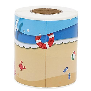 Ciieeo 65Ft Summer Bulletin Board Decorations Summer Beach Classroom Bulletin Board Border Stickers Bulletin Border Rolled Border Trim for Classroom Decor