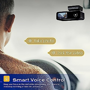 Pelsee P1 Duo Dash Cam Front and Rear, 4K Single Front Dash Camera, 2K/1080P Dual Car Camera for Cars, Built-in Wi-Fi,1.5” IPS Display Mini Dashcam,Night Vision,Voice Control,24H Parking Mode,G-Sensor