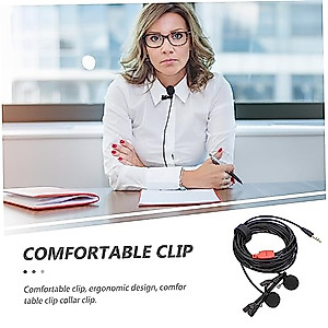 LIGHTAOTAO One for Two Microphones USB Lapel mic lavalier mic Podcasting Microphone Lapel mic for Phone Recording Microphone Phone Microphones Collar mic Smartphone mic Speaker PVC Wireless