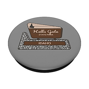 Hells Gate State Park Idaho Welcome Sign Vacation PopSockets Swappable PopGrip