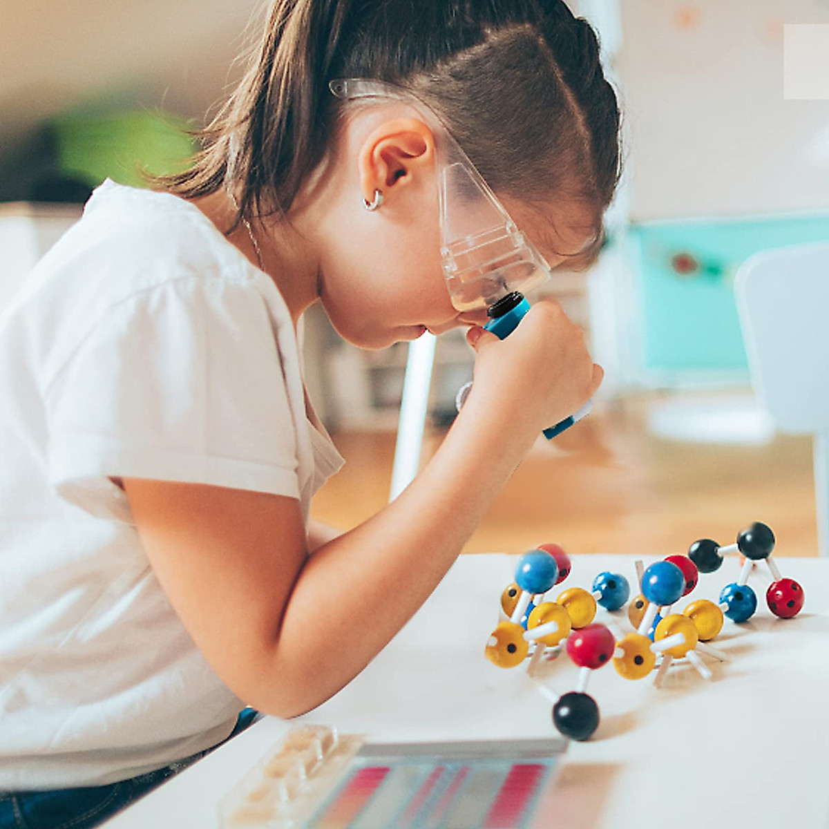 Pocket Microscope for Kids,Portable Handheld Science Educational Toys for Age 4+ Year Old Boys and Girls,50x Zoom,Interactive Learning,Nature Exploration Gift to Students Mini Stemscope with Light