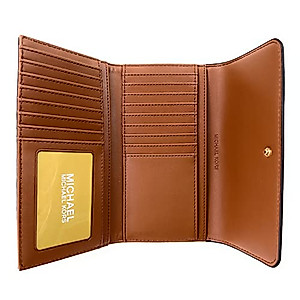 MICHAEL Michael Kors Jet Set Travel Large Chain Shoulder Tote bundled with Michael Kors Jet Set Travel Trifold Wallet (Signature MK Vanilla)