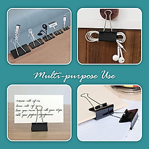 Binder Clips - 48 Medium Binder Clips, Binder Clips Medium, Binder Paper Clips, Binder Clip, Clips Office Supplies