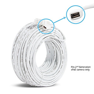 Zmodo W-USB015 50ft Network Cable for sPoE NVR Kit with USB Port