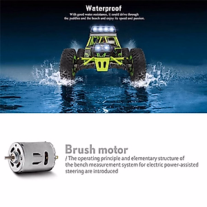 YuqiaoTime WLtoys 12427 RC Car 4WD 1/12 2.4G 50KM/H High Speed Monster Vehicle Remote Control Car RC Buggy Off-Road Car (12427 1B)