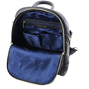 Tuscany Leather TLBag Soft leather backpack for women Black