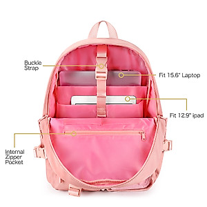 STEAMEDBUN Kawaii Backpack Cute Aesthetic Backpack for Girls,Ita Backpack with Inserts for School (without pins)