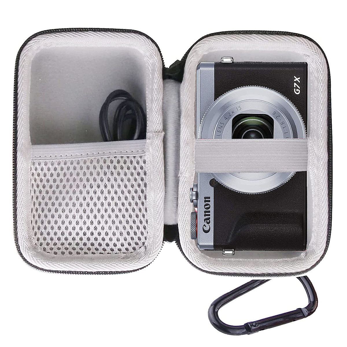 JINMEI Hard EVA Carrying Case Compatible with Canon PowerShot G7 X Digital Camera/SX720 SX620 SX730 Digital Camera. (Pink)