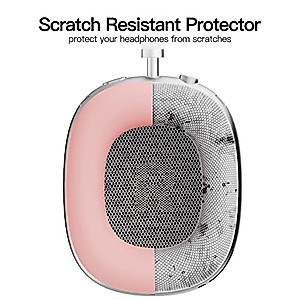 Tucana Silicon Cases Compatible for AirPods Max, Overhead Cover + Earcup Cover (Pink)