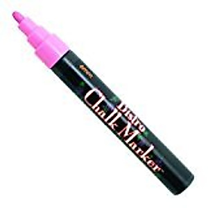 UCHIDA 480-C-F9 Marvy Broad Point Tip Fluorescent Bistro Chalk Marker, Pink, 7.25 x 2 x 0.5