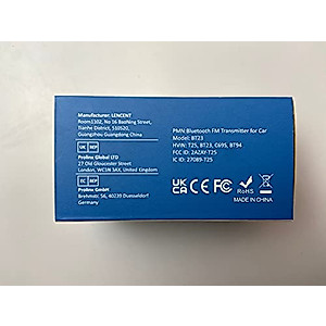 LENCENT FM Transmitter in-Car Adapter,Type-C PD 20W+ QC3.0 Fast USB Charger, Wireless Bluetooth 5.0 Radio Car Kit,Hands Free Calling, Mp3 Player Receiver Hi Fi Bass Support U Disk