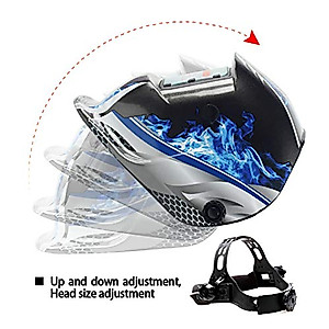 Full Face Welding Mask Auto Darkening Welding Helmet Head Protection for Tig Mig Arc Weld Grinding