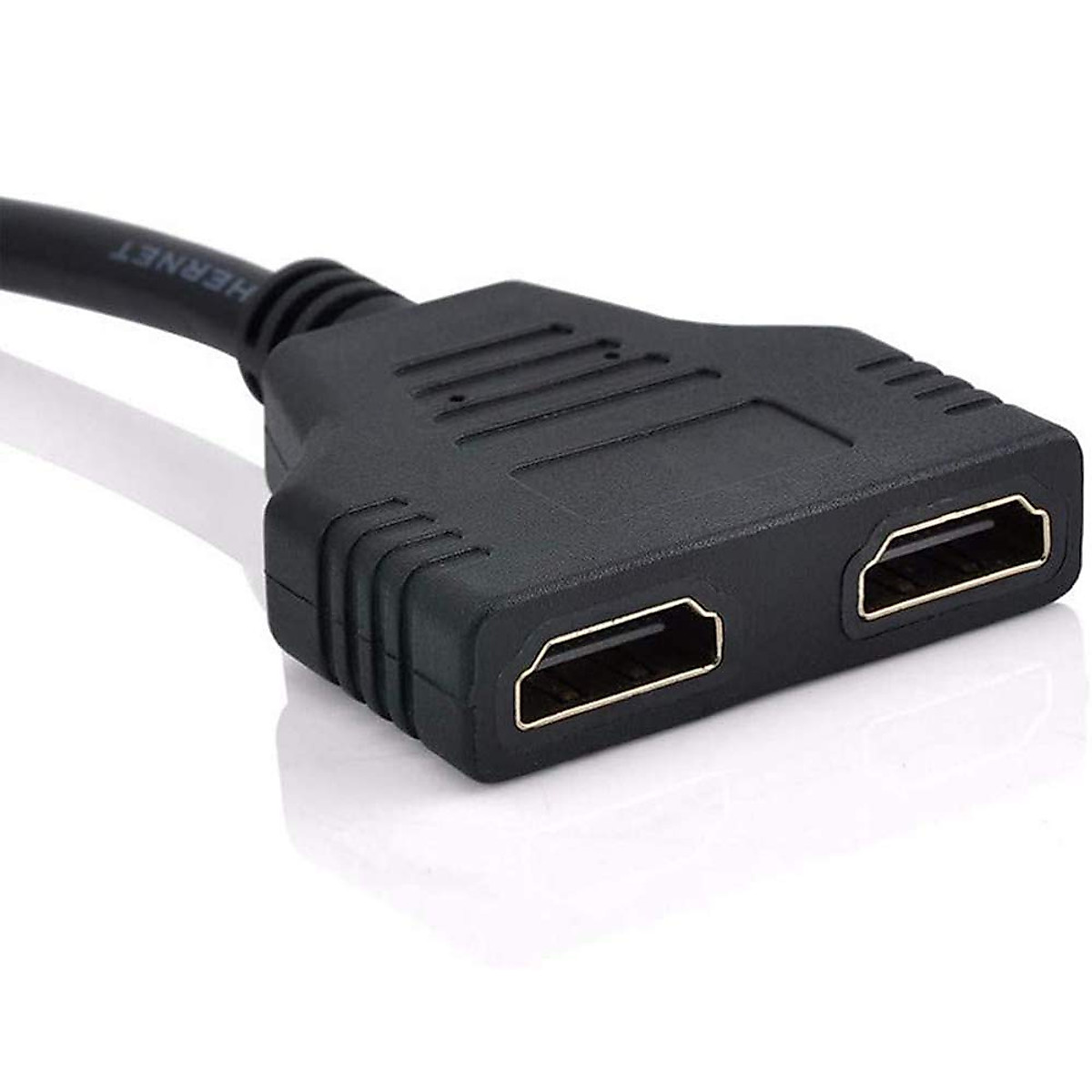 SENGKOB HDMI Splitter Adapter Cable, 1080P to Dual HDMI Female, Supports Two TVs at the Same Time
