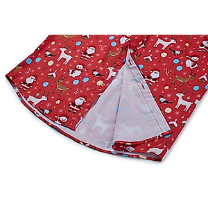 GRTXIN Christmas Shirts for Men Hawaiian Santa Claus Vacation Shirt Short Sleeve Button Down Dress Shirts（Red-M）