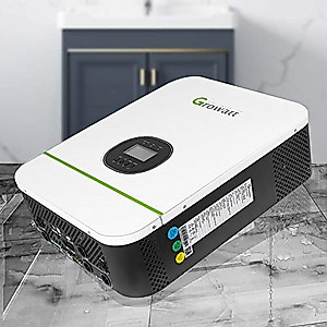 Fencia 24V 3000W 120V/240V Split Phase Solar Inverter Growatt 80A MPPT Solar Charge Controller, Pure Sine Wave Inverter, US Shipping, 4-7 Days Delivery (24V Inverter)