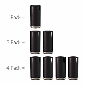 Maars Skinny Can Cooler for Slim Beer & Hard Seltzer | Stainless Steel 12oz Sleeve, Double Wall Vacuum Insulated Drink Holder - Glitter Lilac