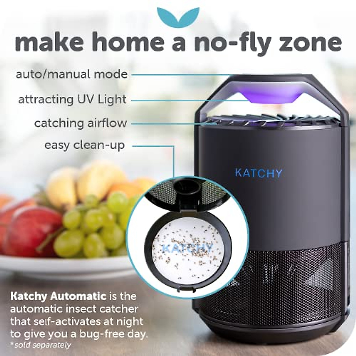 KATCHY Insect Trap 8-Pack of Refillable Glue Boards