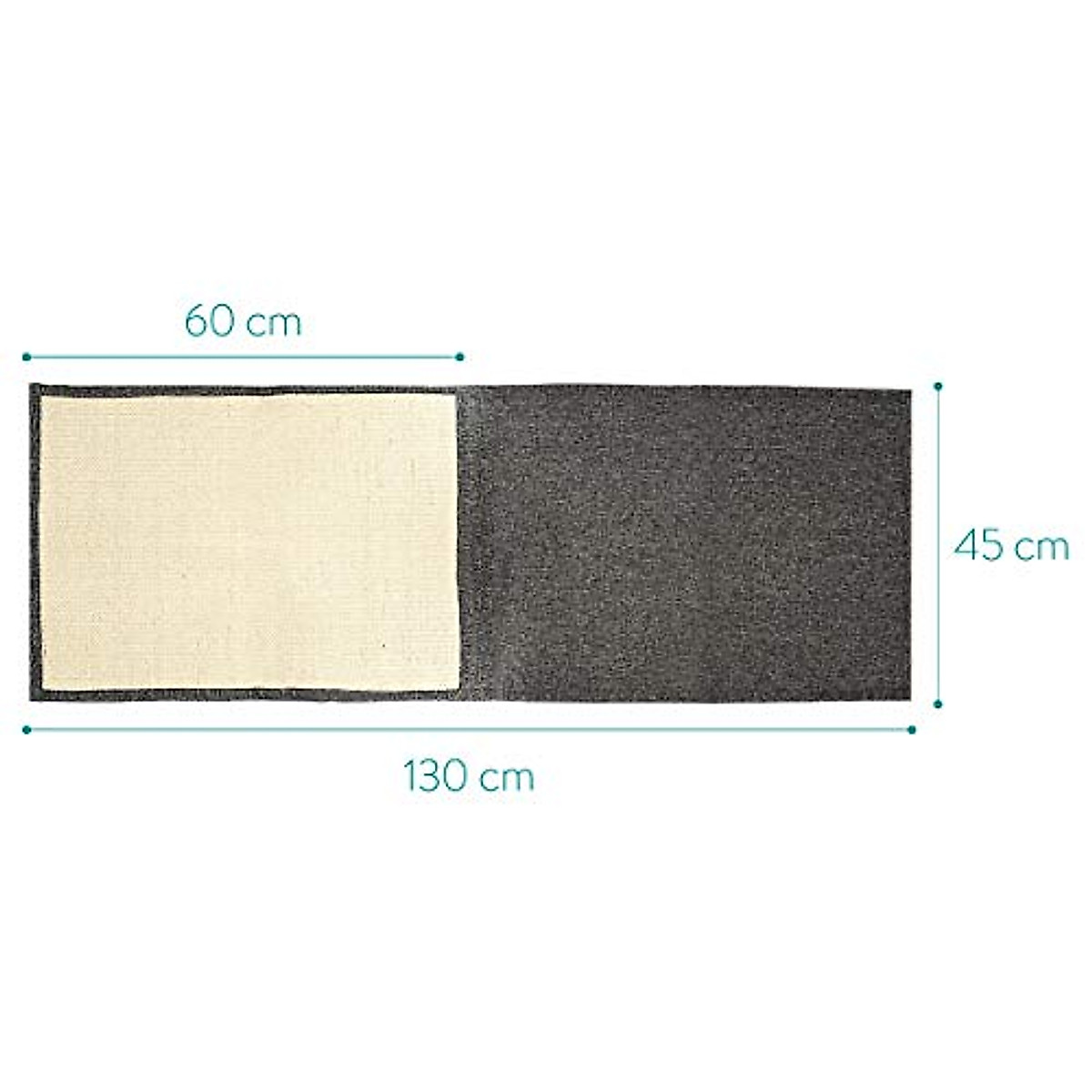 Navaris 2X Cat Scratch Mats Sofa Protector - Natural Sisal Furniture Protector Scratching Pads for Cats - Chair, Couch, Seat, Stairs