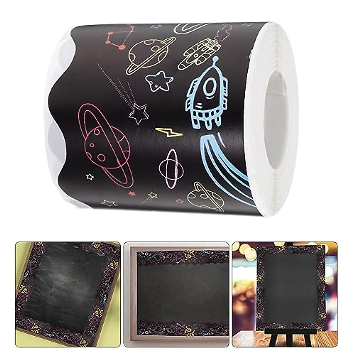 NUOBESTY 1 Roll Border Paper line Appendix Bulletin Board Border Replaceable Billboard Delicate Borders Classroom Bulletin Blackboard Space Removable Classroom Borders for Bulletin Board