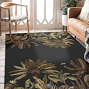 Dalyn Rugs Indoor/Outdoor Tropics TC8 Black Washable 8' x 10' Rug