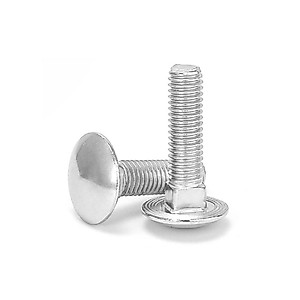 (10 pcs) 201 Stainless Steel Big Head Carriage Bolt,for Mechanical and Electrical and Other metalM8x16mm.