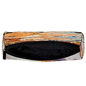 The Horses Running from Waves Pencil Bag Pen Case Stationary Case Pencil Pouch Desk Organizer Makeup Cosmetic Bag for School Office