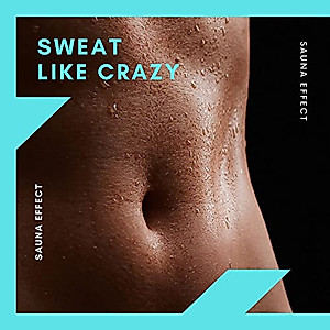 UltraComfy Sweat Waist Trainer for Women & Men Workout Trimmer Postpartum Belly Wrap Blue