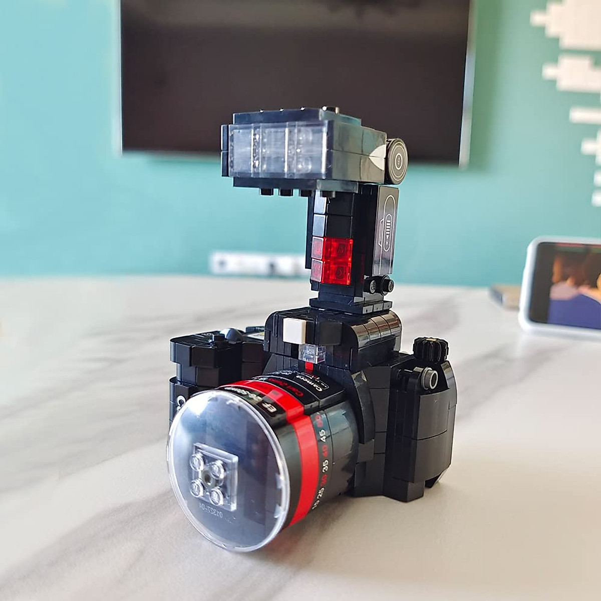 Uvini Adult Building Set, Building Blocks Camera, DIY STEM Toys, Best Gift for Adult, Teens, Collectible Model Digital Camera to Build 407pcs