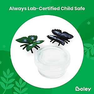 Boley My First Microscope Kit - STEM Science Learning Microscope for Kids with Binocular Viewer and Realistic Butterfly Toys - Educational Beginners Set for Toddler and Preschool Aged Children