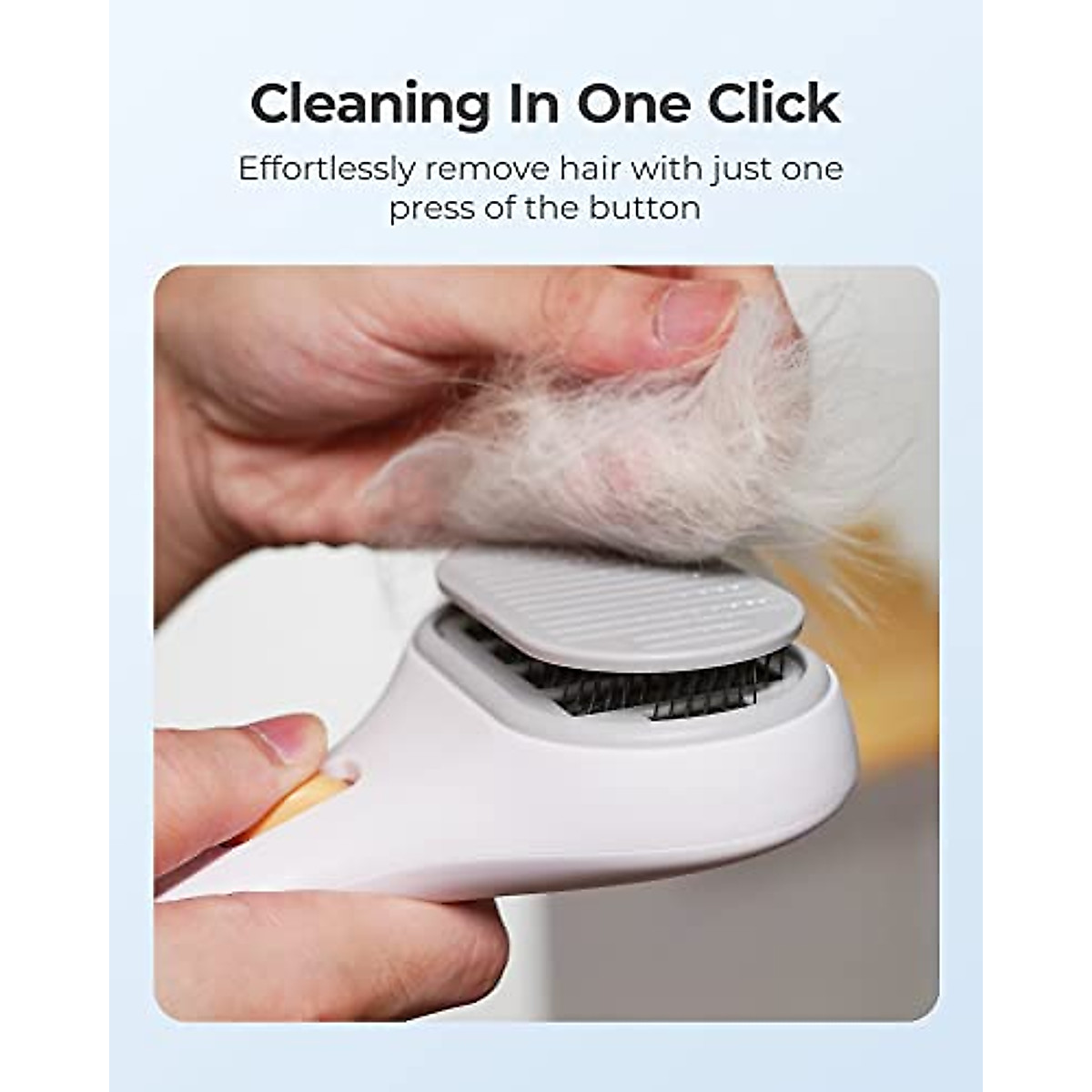 Cat Brush for Shedding Long or Short Haired Cats, Cat Brushes for Indoor Cats, DONOTU Self Cleaning Slicker Brush for Large Medium Small Dogs, Pets Grooming Tool, Removes Mats, Tangles and Loose Fur